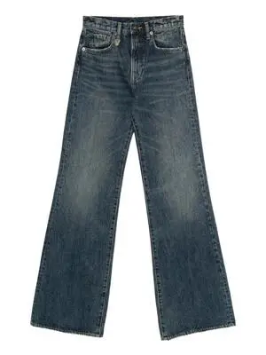 R13 Flared High-waisted Jeans - Blue