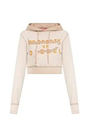 DIESEL® Logo Print Hoodie - Nude