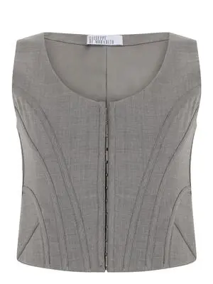 Giuseppe Di Morabito Hook-front Bustier Top - Grey