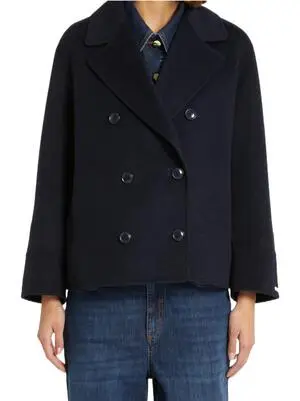 IBLUES Double-breasted Coat - Black