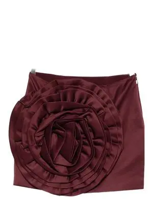 ROTATE BY BIRGER CHRISTENSEN Rosette Detail Skirt - Red