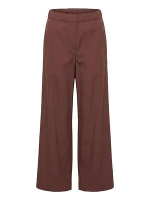 Patrizia Pepe Straight-leg Poplin Trousers - Red