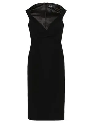 Solace London Monica Sleeveless Midi Dress - Black