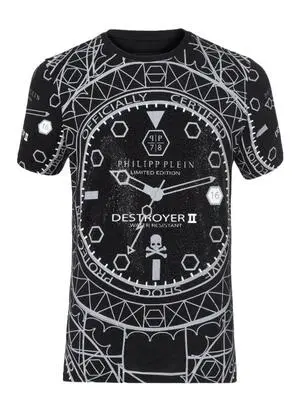 Philipp Plein Printed T-shirt - Black