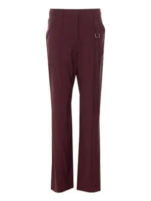 Patrizia Pepe Tailored Pleated Trousers - Red