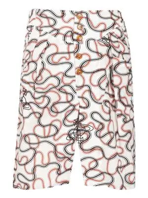 VIVIENNE WESTWOOD Romario Wiggle Bermuda Shorts - White