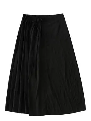 Studio Nicholson Messina Gathered Wrap Skirt - Black
