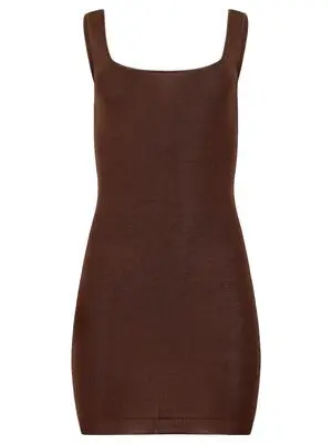 ENTIRE STUDIOS Square-neck Mini Dress - Red