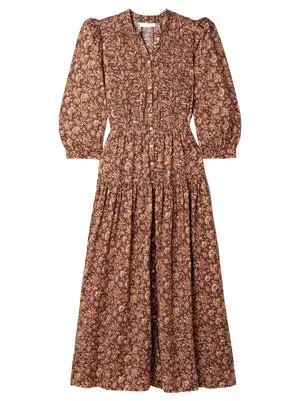 DÔEN DOEN Printed Midi Dress