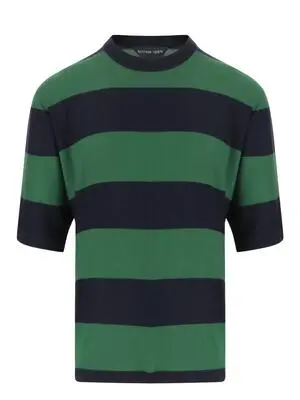 Bottega Veneta Crew Neck Short-sleeved T-shirt - Black