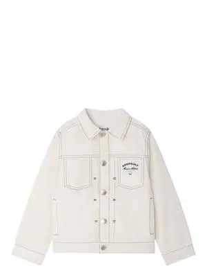 Bonpoint Contrast-stitched Jacket - Beige