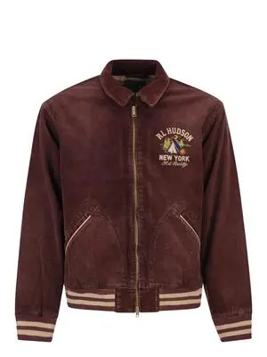 Polo Ralph Lauren Corduroy Embroidered Track Jacket - Burgundyy
