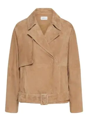 Marella Long-sleeved Belted Jacket - Nude