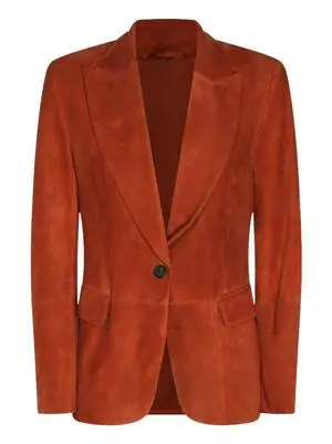 Brunello Cucinelli Single-breasted Blazer - Red