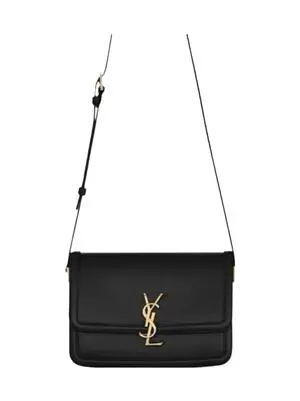 Saint Laurent Solferino Medium Satchel Bag - Black