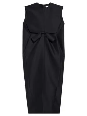Balenciaga Sleeveless Bow Detail Dress - Black