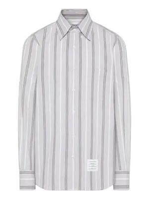 THOM BROWNE Thom Browne Madras Armband Striped Shirt