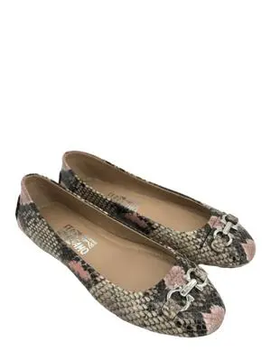FERRAGAMO Gancini Horsebit Ballet Flats - Multicolor
