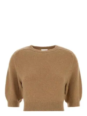 Khaite Lorelai Sweater With Puff Sleeves - Brown