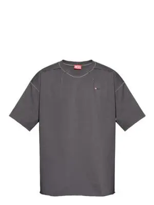 DIESEL® Stitch Cotton T-shirt - Black