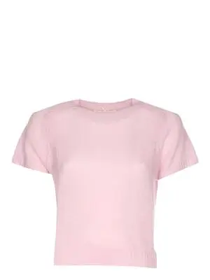 LISA YANG Siona Crewneck Knitted Top - Pink