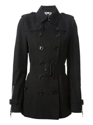 Burberry Double-breasted Trench Coat - Black