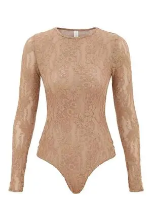 ZIMMERMANN Zimmermann Long Sleeve Floral Lace Bodysuit