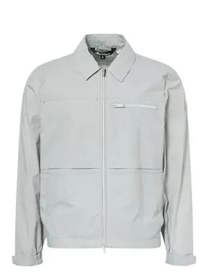 Moose Knuckles Collared Zip-up Jacket - Gray Jade