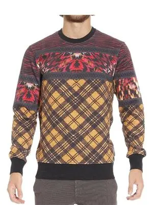 Just Cavalli Pullover With Patterned Print - Brown