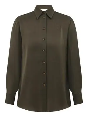 Zimmermann Hypnotic" Satin Shirt - Olive