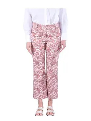 Max Mara Floral Patterned Trousers - Pink