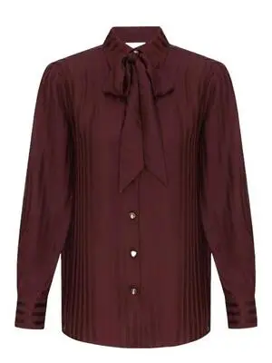 Zimmermann Luna Jacquard Relaxed Shirt - Red