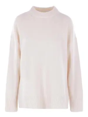 Co Wool And Cashmere Blend Chunky Knit Sweater - White