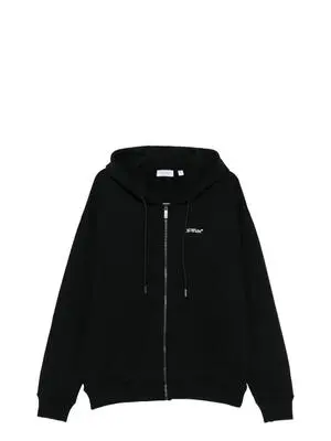 Off-White Half Arrows Skate Zip Hoodie - Black