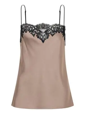 Stella McCartney Lace-trimmed Satin Camisole - Nude