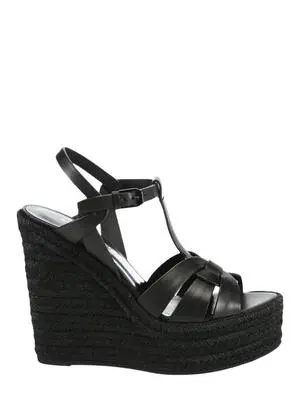 SAINT LAURENT Saint Laurent Tribute Wedge Espadrilles