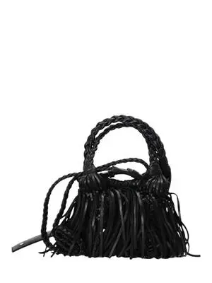 KARL LAGERFELD Karl Lagerfeld Braided Fringe Tote Bag