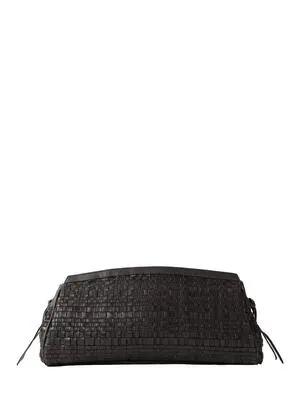 STAUD Staud Maude Woven Leather Clutch