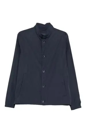 Herno Buttoned Stand Collar Jacket - Blue