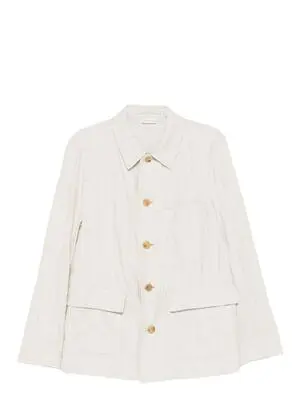 Dries Van Noten Long-sleeved Casual Jacket - White