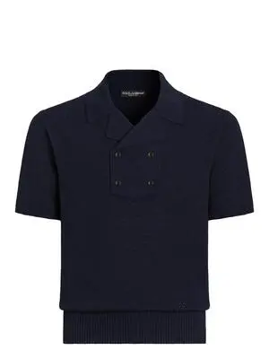 Dolce & Gabbana Dolce Gabbana Short-sleeved Polo Shirt - Blue