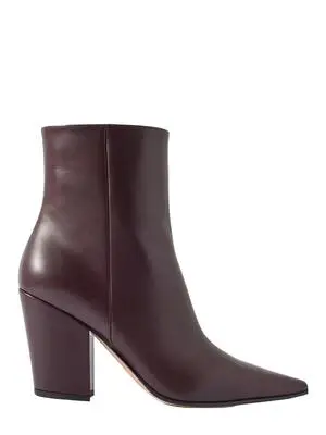 GIANVITO ROSSI Gianvito Rossi Keinna 85 Leather Ankle Boots