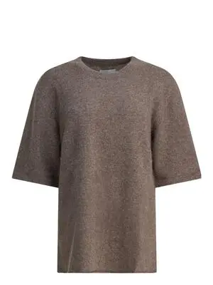 Loulou De Saison Raven Wool Blend Crewneck Sweater - Gray