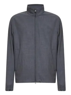 Herno High Neck Zip-up Jacket - Gray