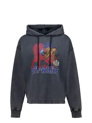 Off-White Mareado" Hoodie With Graphic Print - Black