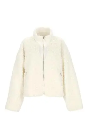ENTIRE STUDIOS Teddy-effect Zip Jacket - White