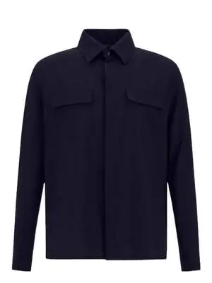 Herno Boxy Pocket Jacket - Navy Blue