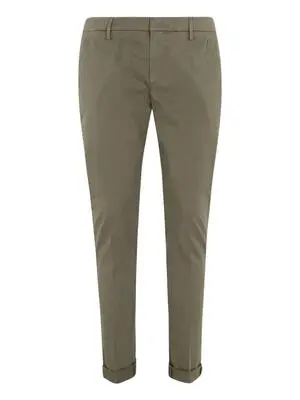 DONDUP Mid-rise Straight Leg Trousers - Green