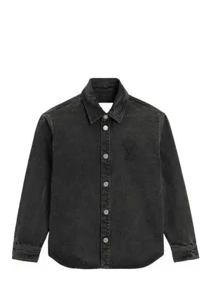 Ami Crochet Friend Overshirt - Grey