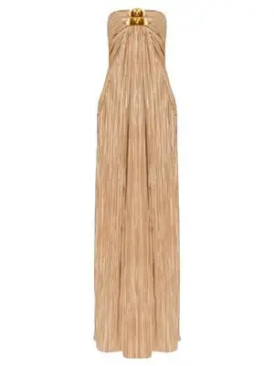 Cult Gaia Sequoia Pleated Maxi Dress - Beige
